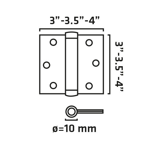 Bisagra con resorte – Herrajes Bulnes