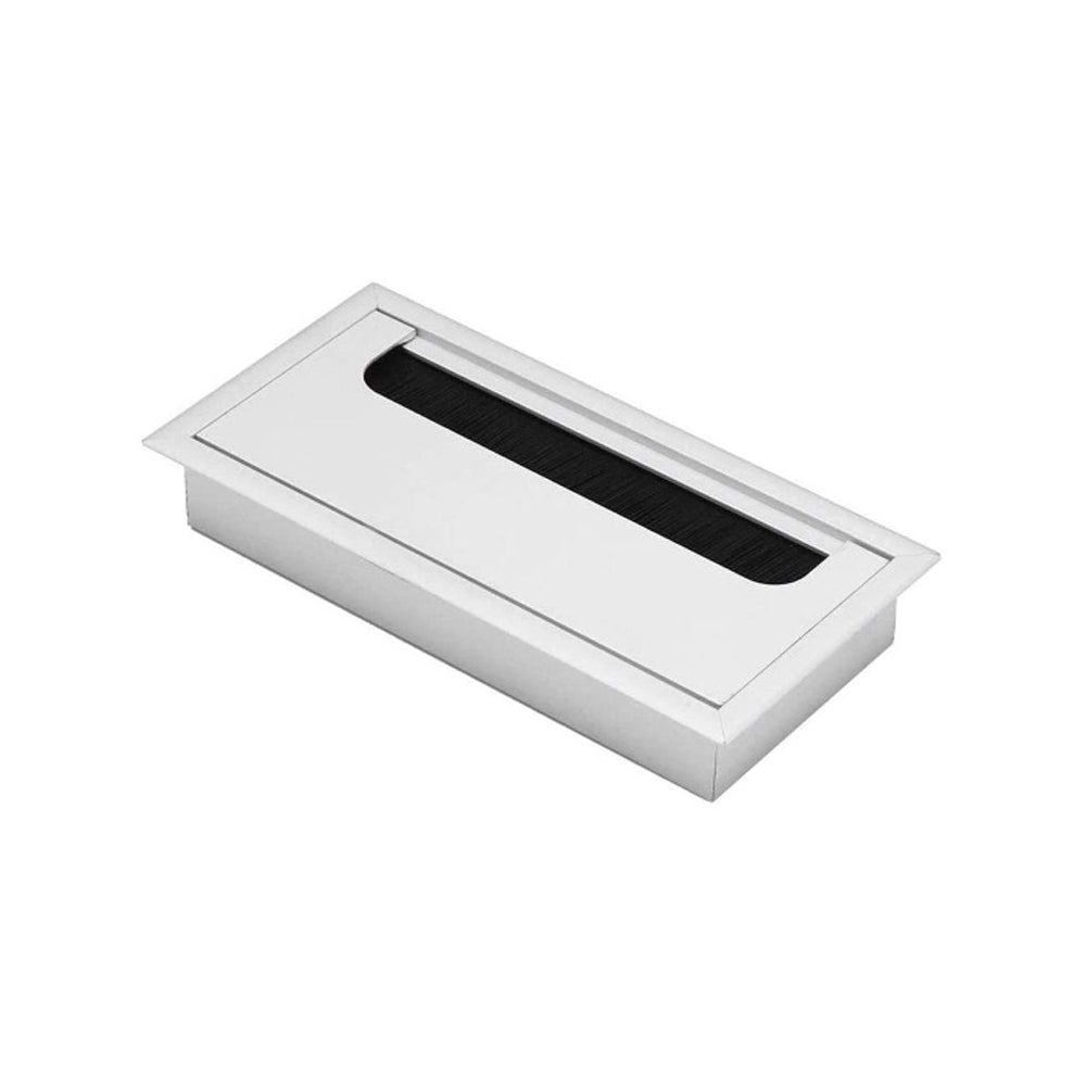 Pasacables rectangular con cepillo – Herrajes Bulnes